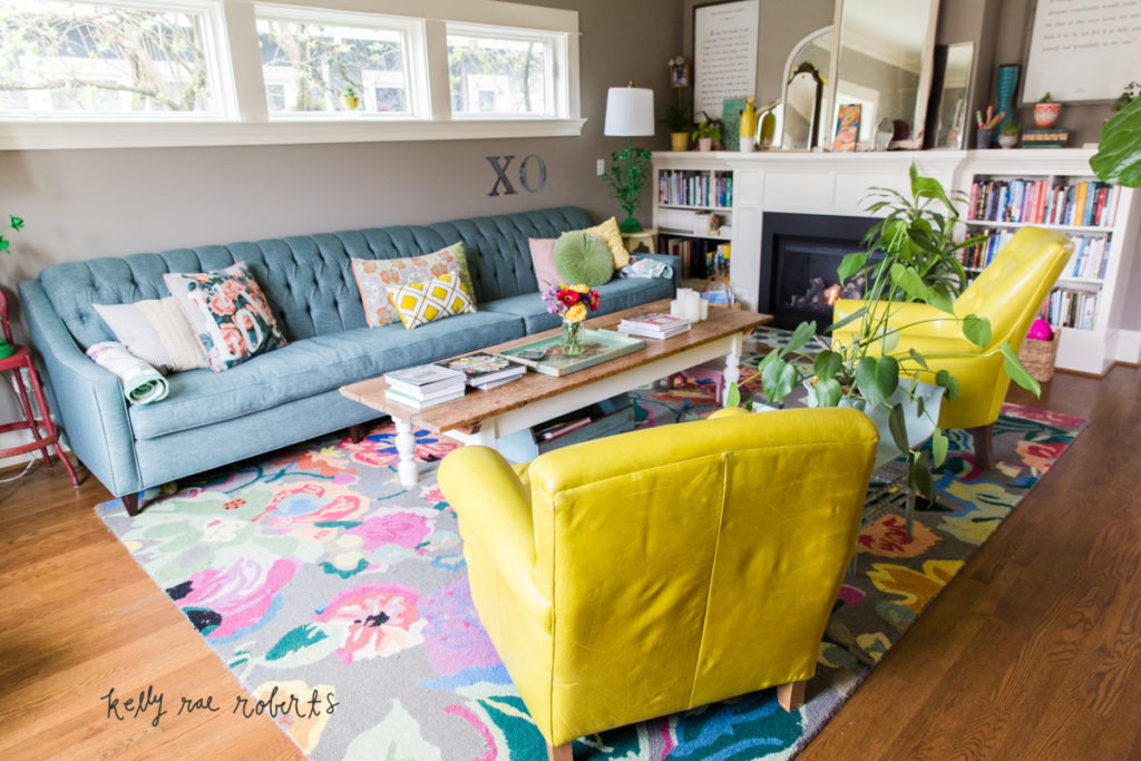 House Tour: Our Living Room - Kelly Rae Roberts