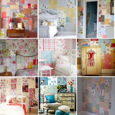 How to make a patchwork wallpaper wall - Kelly Rae Roberts