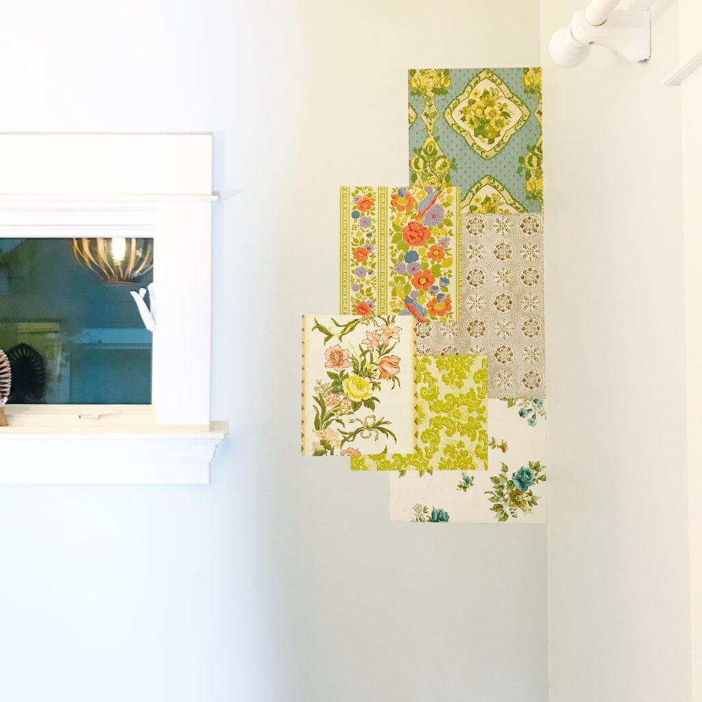 How to make a patchwork wallpaper wall - Kelly Rae Roberts