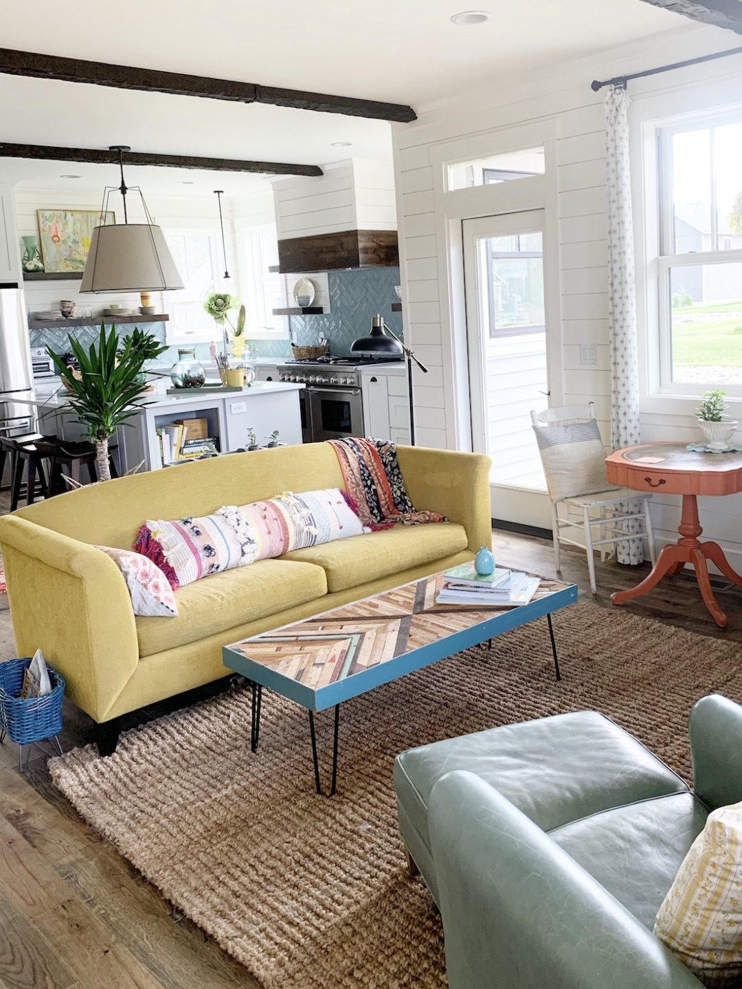 A tour of our living room! Hello, colorful farmhouse! - Kelly Rae Roberts